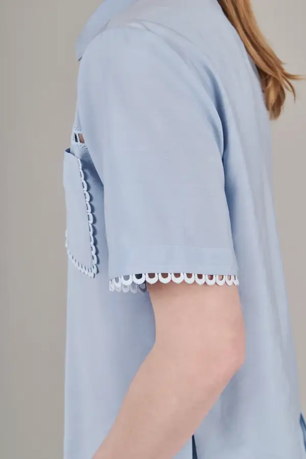 Camisa Serena Baby Blue - Nova D